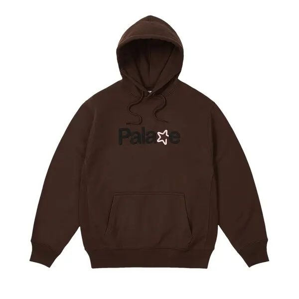 PALACE Signature Hood 'nice - Brown