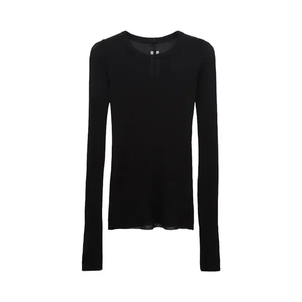 Rick Owens Ribbed Long-sleeve T-shirt - Black