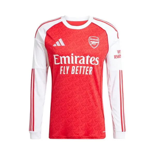 Adidas Arsenal 25/26 Long Sleeve Home Jersey - Red