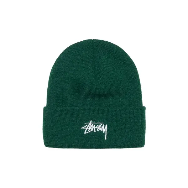 StÜssy Stock Cuff Beanie - Green