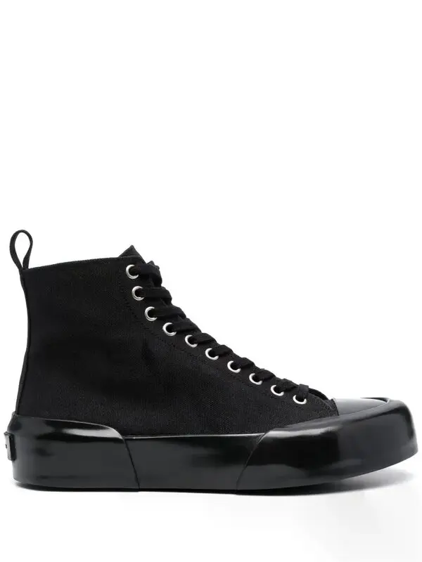 JIL SANDER High-top Canvas Sneakers