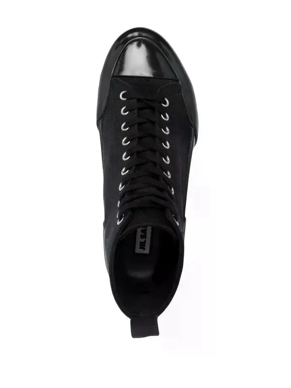 JIL SANDER High-top Canvas Sneakers