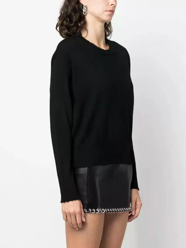 Patrizia Pepe Distressed-finish Wool Jumper