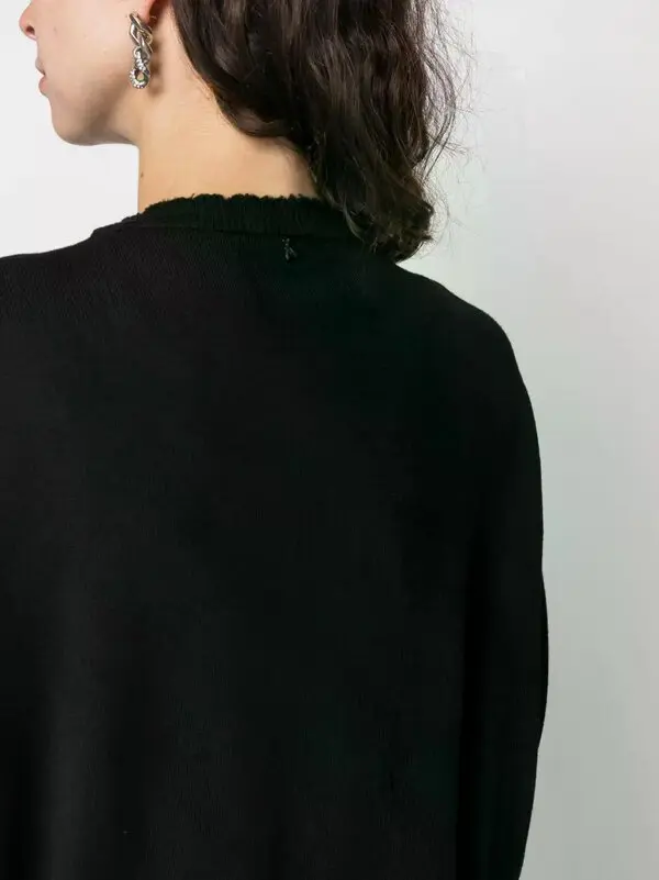 Patrizia Pepe Distressed-finish Wool Jumper