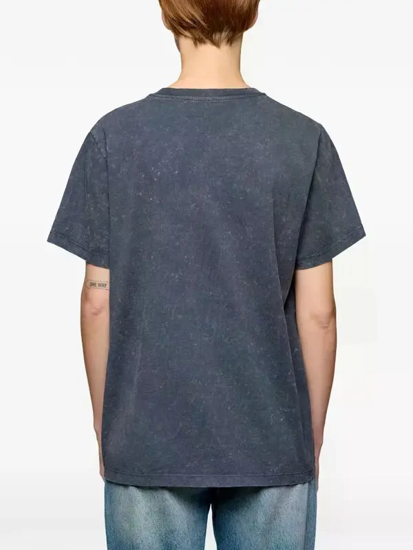 GANNI Ring Of Roses" Embroidered Cotton T-shirt