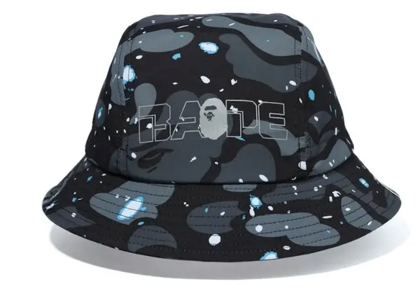A BATHING APE Space Camo Hat - Black