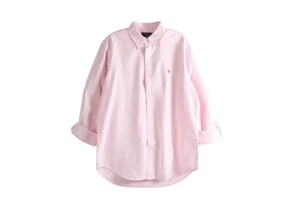 Polo Ralph Lauren Classic Oxford Sport Longsleeve Shirt - New Rose White