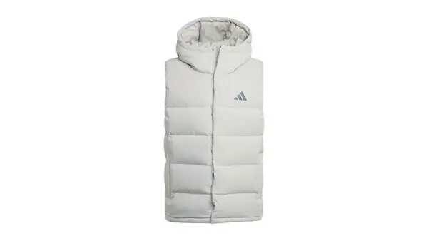 Adidas Helionic Climawarm Hooded Down Vest - Metal Grey