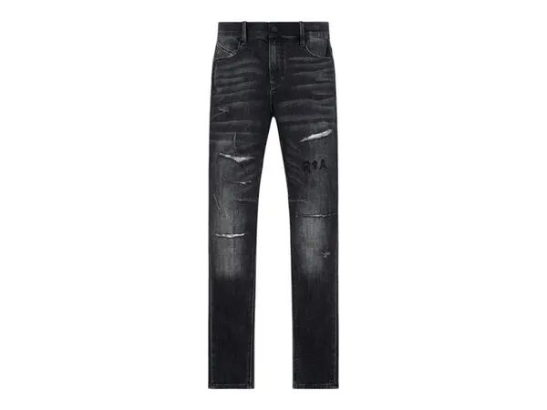RtA Bryant Ripped Skinny Jeans - Distressed Grey