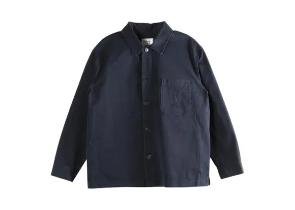 Saint Laurent Downtown Overshirt - French Navy Blue