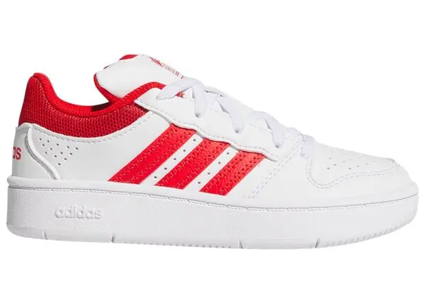 Adidas Hoops Classic Sneakers - Cloud White/red