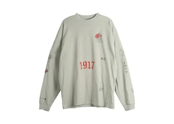 Balenciaga Long Sleeve T-shirt - Grey