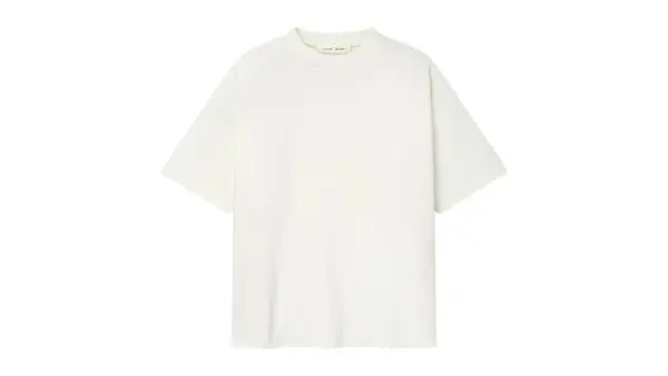 Fear Of God Essentials Pique Signature 90's Tee Shirt - Ivory