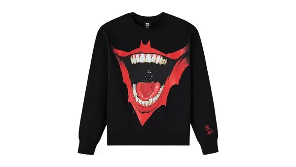 OVO X Batman Bat Smile Crewneck Sweatshirt - Black