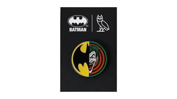 OVO X Batman The Joker Half And Half Enamel Pin - Multicolor