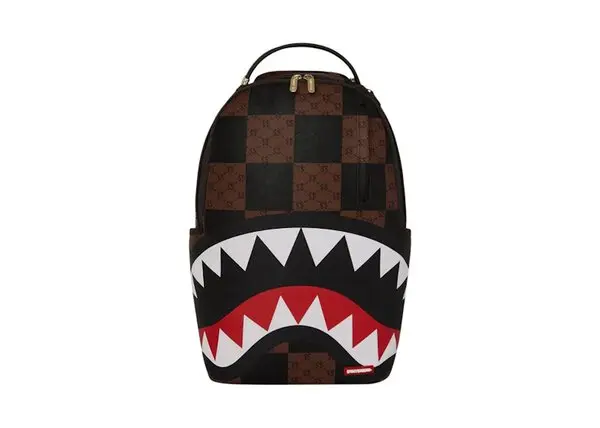 SPRAYGROUND Enlarged Check Paris Backpack - Brown
