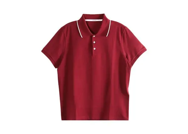 Saint Laurent Jersey Polo Shirt - Bordeaux Naturel