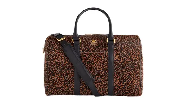 Kith Leopard Printed Ponyhair Traveler K40 Bag - Sanctuary