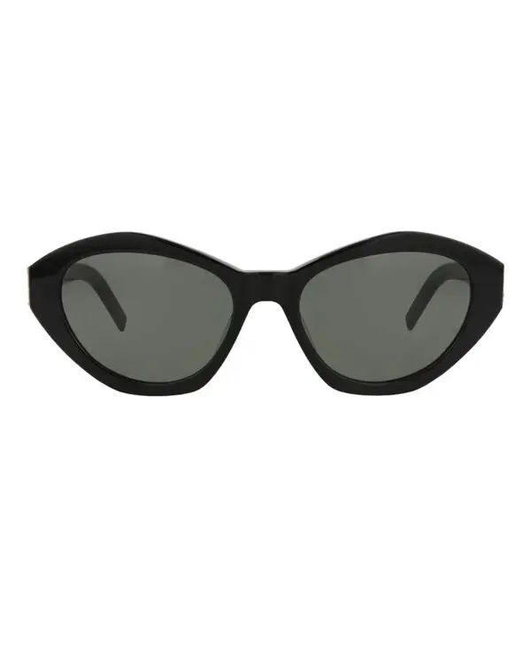 Saint Laurent Sunglasses Cat Eyeframe Acetate - Black Black Grey (slm60/30008537/006)