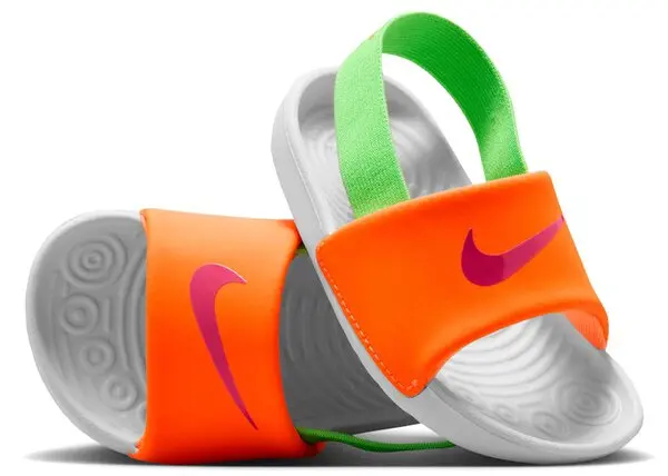 Nike Kawa Slide - Total Orange/green Strike/white