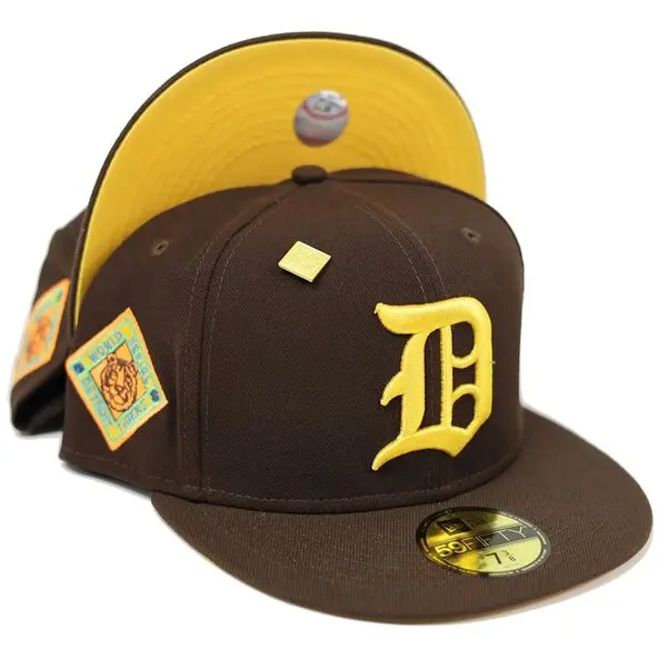 New Era Detroit Tigers 1945 World Series 59fifty Fitted Cap - Brown/yellow
