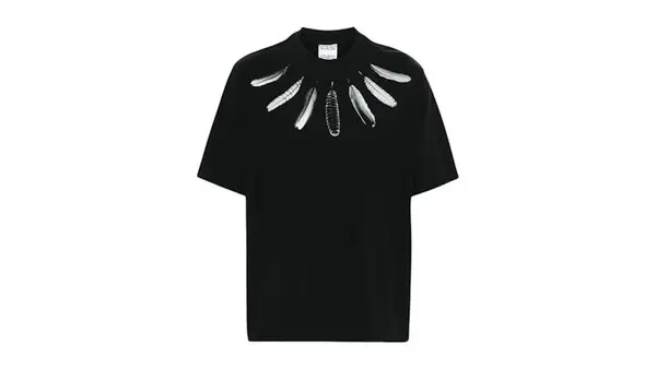 MARCELO BURLON COUNTY OF MILAN Feather Necklace Tee Shirt