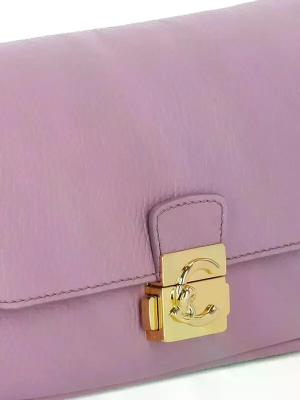 COCCINELLE C-me Lock Grained Leather Shoulder Bag