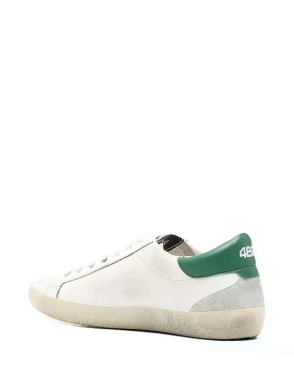 4B12 Leather Low Top Sneakers