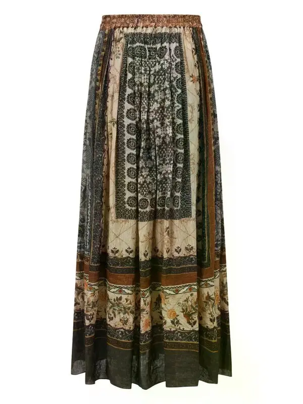 INTO THE EAST Pleated Midi Skirt