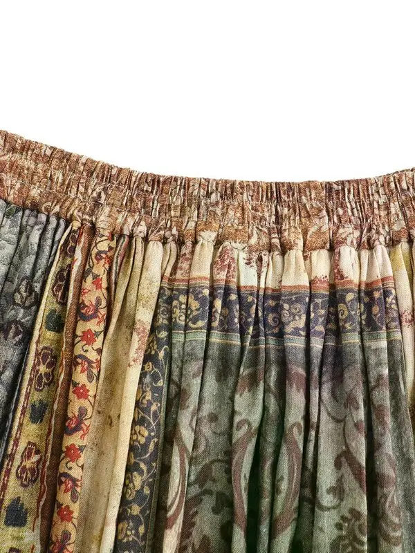 INTO THE EAST Pleated Midi Skirt