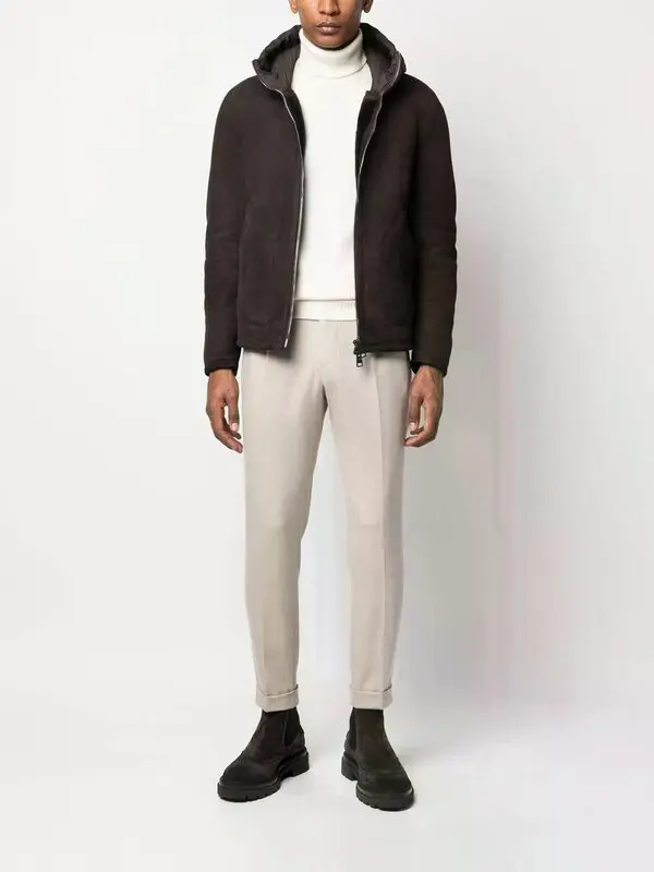 Herno Hooded Shearling Jacket