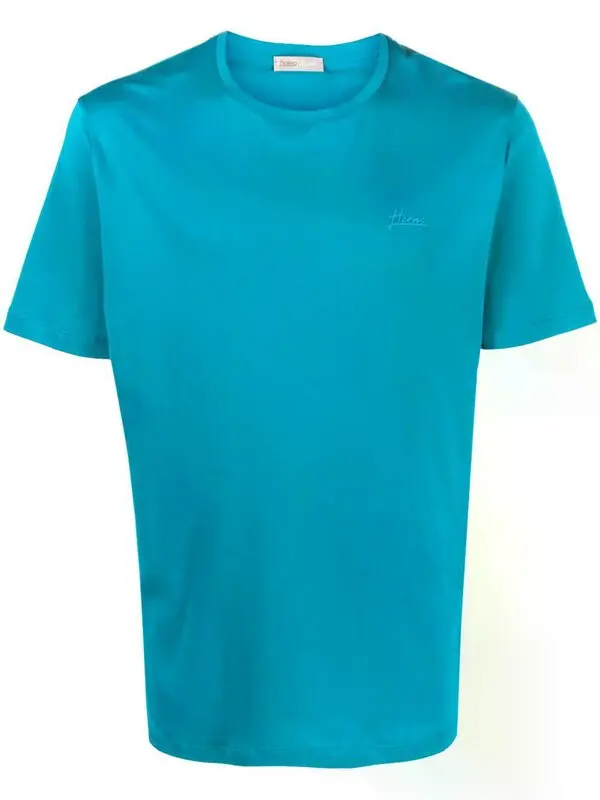 Herno Logo-embroidered Cotton T-shirt