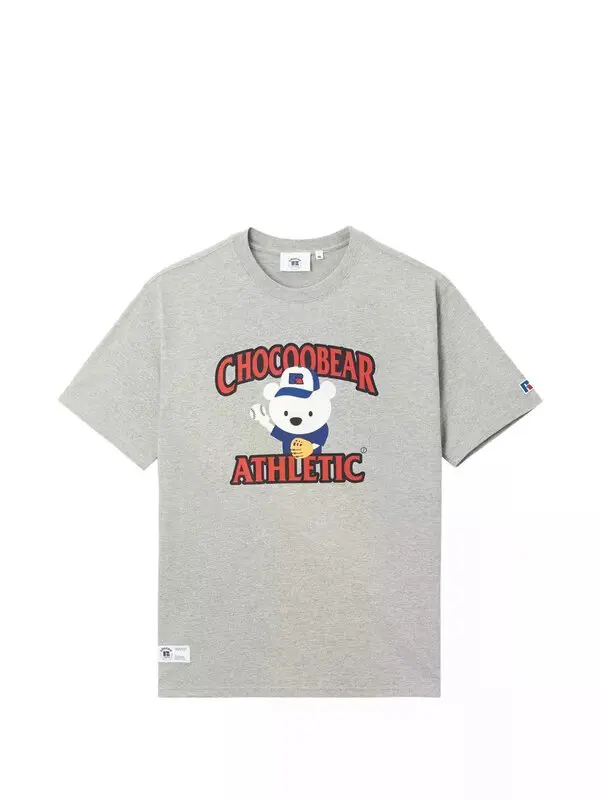 CHOCOOLATE Bear-print T-shirt - Grey