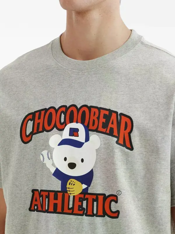 CHOCOOLATE Bear-print T-shirt - Grey