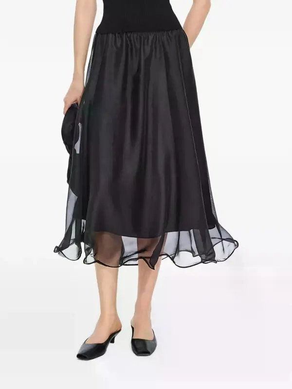 JNBY Flared Midi Skirt - Black