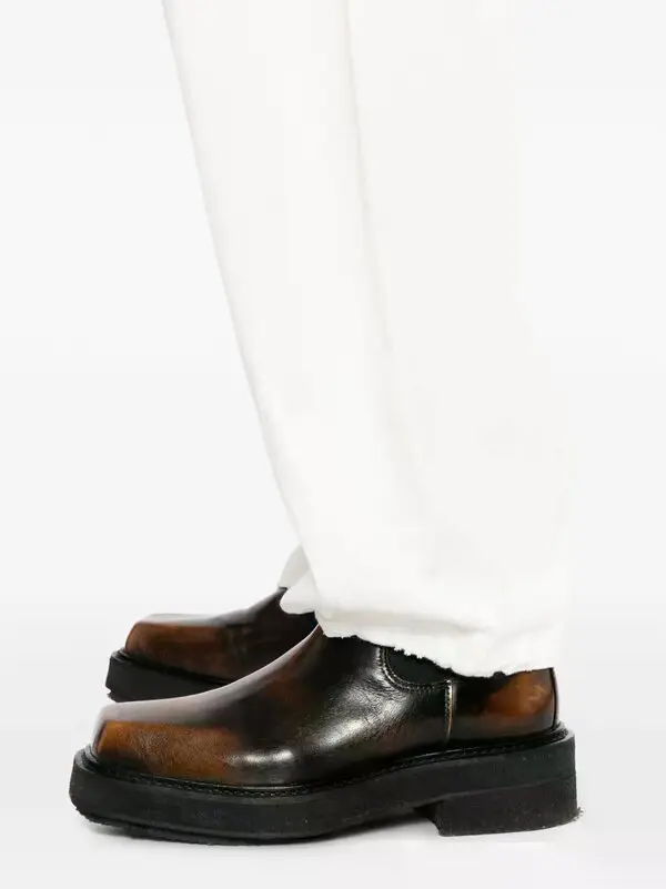 CROQUIS Elasticated Waistband Tapered Trousers