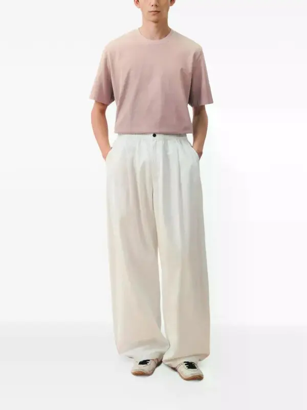 CROQUIS Elasticated Waistband Tapered Trousers