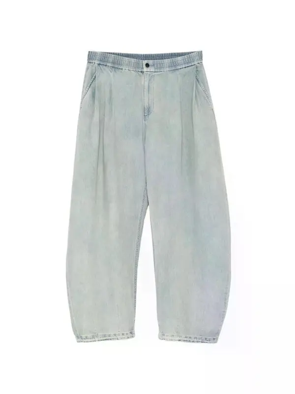 CROQUIS Light Wash Balloon Jeans - Blue