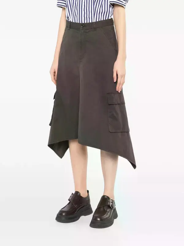 JNBY Deconstructed Midi Skirt - Brown