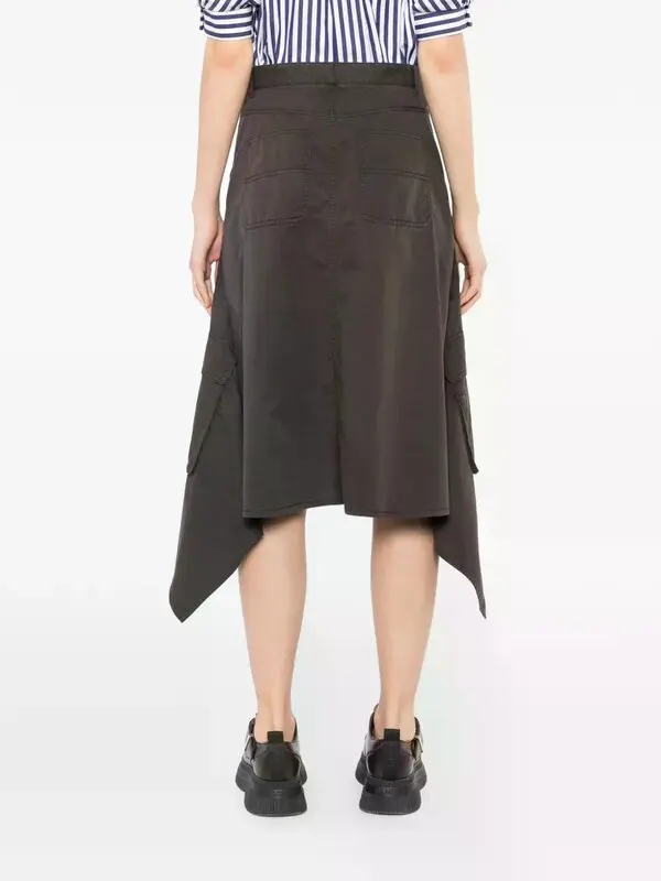 JNBY Deconstructed Midi Skirt - Brown