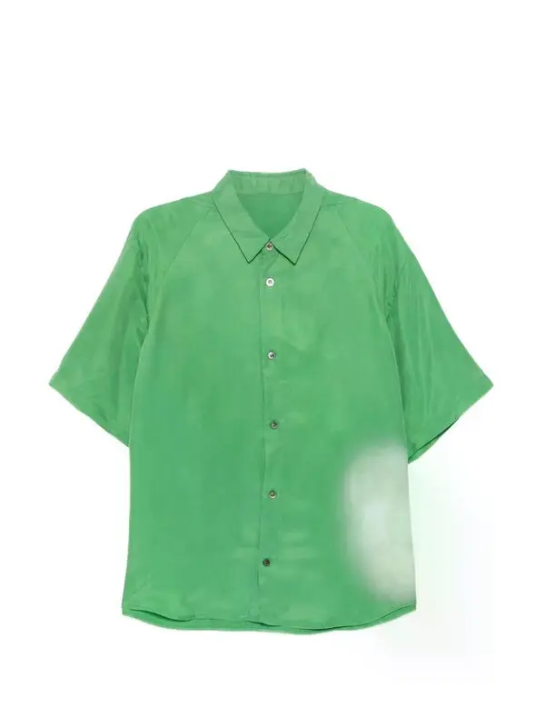 CROQUIS Polo Collar Short-sleeve Shirt - Green