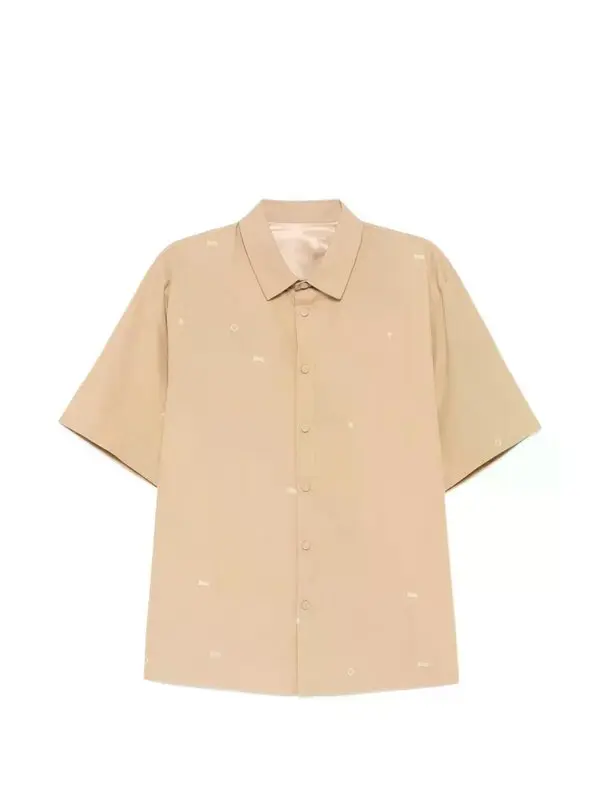 CROQUIS Deconstructed Print Short-sleeve Shirt - Neutrals