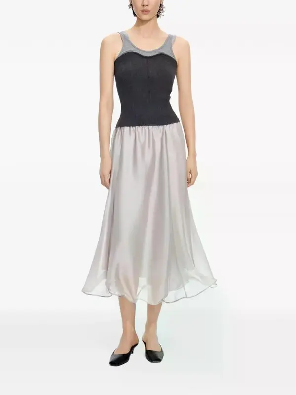 JNBY Layered Midi Skirt - Grey