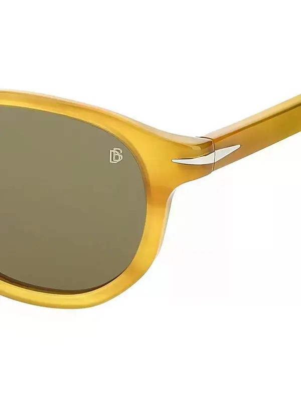 DB EYEWEAR BY DAVID BECKHAM Round-frame Sunglasses - Yellow