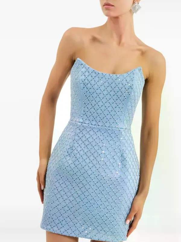 Rebecca Vallance Alix Sequined Mini Dress