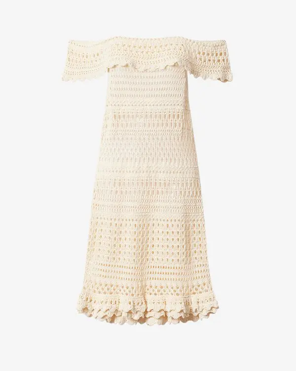 MARANT ETOILE Zoa Dress - Ecru