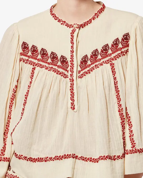 ETOILE Marant Étoile Juline Embroidered Top