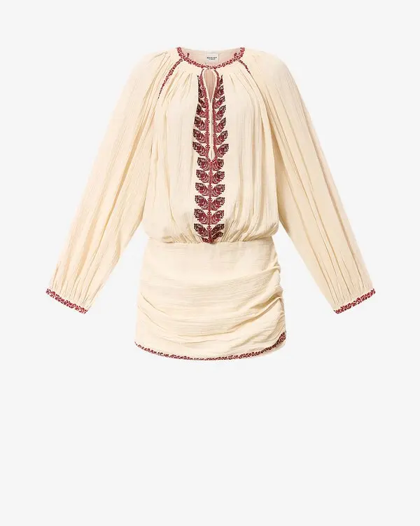 MARANT ETOILE Ludy Dress - Beige/red