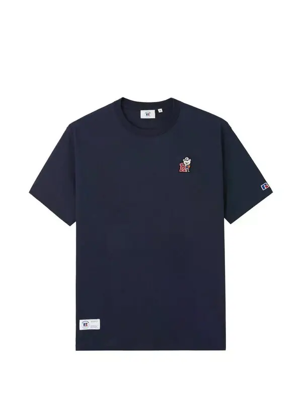 CHOCOOLATE Bear-appliqué T-shirt - Blue