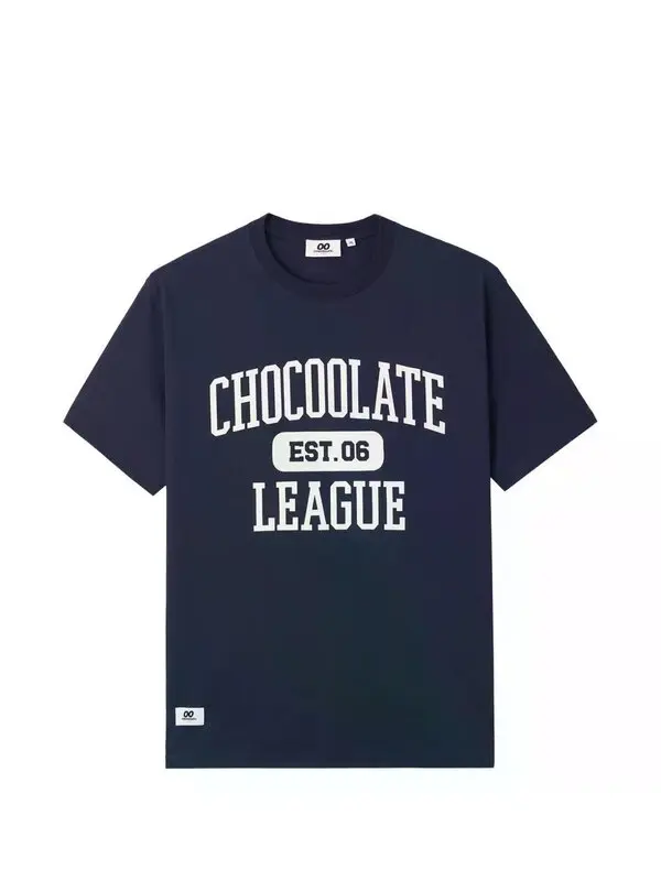 CHOCOOLATE Slogan-print T-shirt - Blue